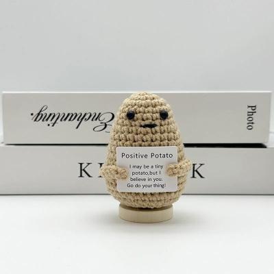China DIY Crochet Cartoon Stuffed Knitted Doll Craft Handmade Needle Wool Kit Toy Doll for Kids for sale