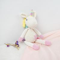China Animal Cute Handmade Crochet Knitted Doll Finished Cotton Fabric Baby Gift Toy with PP Cotton Filling 31-50cm for sale