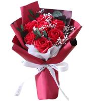 China Rose Soap Bouquet in Novelty Gifts Dried Flower Stars Gift Box Packaging Mother's Day Birthday Gifts for sale