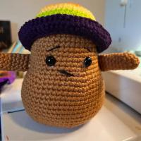 China Handmade Cute Totato Toys Knit Crochet Funny Dog Dolls Emotional Support Plush & Cotton Soft & Funny Reduce Pressure Dolls for sale