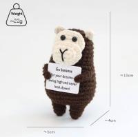 China Finished Hand-knitted Wool Crochet Dolls Small Dinosaur & Gorilla Wedding Toss Ornaments 31-50cm 14+ Years for sale