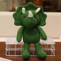 China OEM ODM Custom Knit Toys Wholesale Amigurumi Teddy Bear Dinosaur Plush Doll Baby Crochet Stuffed Animal Toys for sale