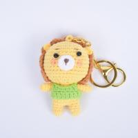 China Manufacturer Low Price Handmade Yarn Crocheted Animal Toy Keychain Crochet Animals Knitted Doll Stuffed Gifts Crochet Doll for sale