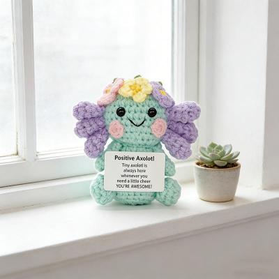 China Crochet Wool Sea Fish Plush Doll Handmade for Cute Sea Creature Gift for sale