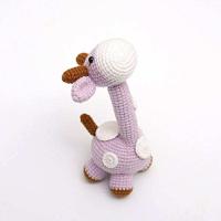 China Handmade Eco-Friendly Crochet Giraffe Amigurumi Soft Stuffed Toy Safe Plush Doll Baby Home Decor Birthday Gifts for sale