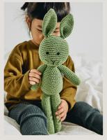 China Baby Gift Crocheted Sheep Amigurumi Toys Handmade Soft Plush PP Cotton Filling Stuffed Doll for Easter Comfort Toy for sale