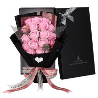 China Artificial Scented Soap Rose Bouquet Gift Box Romantic Crystal Soap Flower For Wedding Birthday Valentine Christmas Graduation Holiday Decor for sale