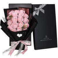 China Artificial Scented Soap Rose Bouquet Gift Box Romantic Crystal Soap Flower For Wedding Birthday Valentine Christmas Graduation Holiday Decor for sale