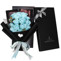China Artificial Scented Soap Rose Bouquet Gift Box Romantic Crystal Soap Flower For Wedding Birthday Valentine Christmas Graduation Holiday Decor for sale