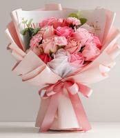 China Artificial Flower Gift With Rose Fragrance Handmade Forever Soap Rose Bouquet Colorful Glitter Rose Soap Bouquet Gift for sale