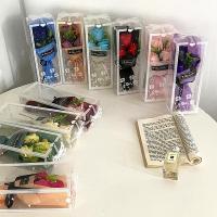 China Handmade Artificial Soap Rose Mini Bouquet Clear Gift Box Modern Scented Washable Waterproof Soap Flower For Mother's Day Wedding Valentine Christmas Model for sale