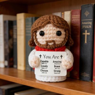 China Uplifting Crochet Jesus Emotional Support Doll-A Gift for Friends, Family, and Colleagues for sale