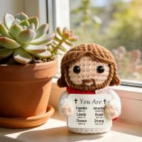 China Uplifting Crochet Jesus Emotional Support Doll-A Gift for Friends, Family, and Colleagues for sale