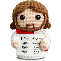 China Uplifting Crochet Jesus Emotional Support Doll-A Gift for Friends, Family, and Colleagues for sale