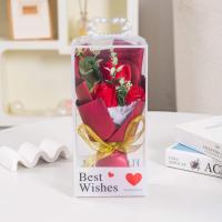 China Cross-border Mother's Day Soap Bouquet English Brand Graduation Season Creative Gift Teacher Lover Rose Simulation Flower Soap for sale