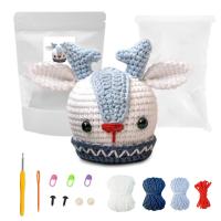 China Hot Sale DIY Pure Hand-made Crochet Doll with Cotton and Silk Thread Materials Set Wholesale Christmas Decoration for sale