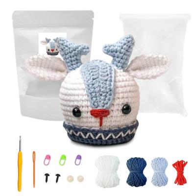 China Hot Sale DIY Pure Hand-made Crochet Doll with Cotton and Silk Thread Materials Set Wholesale Christmas Decoration for sale