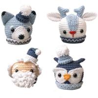 China Hot Sale DIY Pure Hand-made Crochet Doll with Cotton and Silk Thread Materials Set Wholesale Christmas Decoration for sale