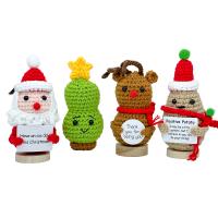 China Christmas Hot Selling Inspirational Textile Crochet Knitted Varies Crochet Knitting Doll Handmade Creative Doll for sale