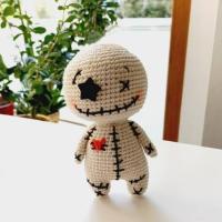 China New Arrival 10 cm Handmade Crocheted Plush Toys Cute Mini Halloween Christmas Knitted Dolls Cotton Fabric PP Cotton for Party for sale