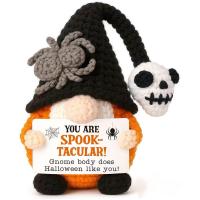 China Cross-border Hot Eco-friendly Wool Crocheted Animal Theme Doll Positive Energy Christmas Tree Dwarf Handmade Naphroxis Toplin for sale
