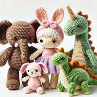 China Wholesale OEM Cute Customized Handmade Stuffed Animal Doll Crochet Toy Baby Gift for sale