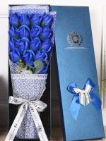 China Luxury, Real Touch Creative Valentines Day Rose Soap Bouquet with Dry Artificial Flowers in Artistic Gift for sale