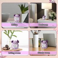 China Emotional Support Purple Positive Axolotl Crochet Mini Stuffed Animal Toy Cute Inspirational for Uplifting Knitted Doll Gift for sale