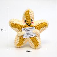 China Factory Wholesale 6-12cm Hand-crocheted Mini Animals Plush Toy Cartoon Handmade Crochet Ornament Knitted Doll for sale