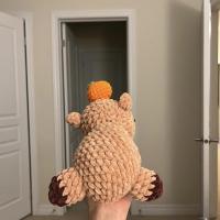 China Custom Capybara Knitted Toy Soft Lifelike Rodent Animal Toys Crochet Hand-made Plush Toy Doll for sale