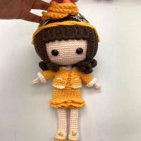 China Customized Handmade Stuffed Crochet Dolls Creative Design Stuffed Hand-Woven Kids Toys for sale