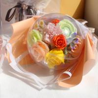 China Soft Modern Handmade Soap Rose Bouquet Standard Size Festive Gift for Birthday Wedding Summer Holiday Decor for sale