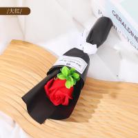 China Classic Handmade Realistic Lace Mini Soap Rose Bouquet 23*9cm Multi-Occasion Valentine Artificial Flower Wholesale Gift for sale