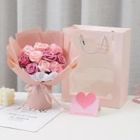 China Hot Selling Scented Soap Flower Bouquet Customizable Festive Bouquet for Mother's Day Valentine Multi-Holiday Gifts for sale