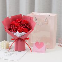 China Hot Selling Scented Soap Flower Bouquet Customizable Festive Bouquet for Mother's Day Valentine Multi-Holiday Gifts for sale