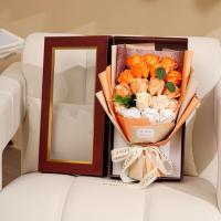 China 18-Rose Soap Flower Gift Box Custom Floral Present for Christmas Valentine Multi-Festival Gifting for sale