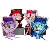 China 18-Rose Soap Flower Gift Box Custom Floral Present for Christmas Valentine Multi-Festival Gifting for sale