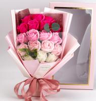 China 18 Rose Soap Flower Bouquet Gift Box Flowers for Valentine's Day，Mother's Day Gifts for sale