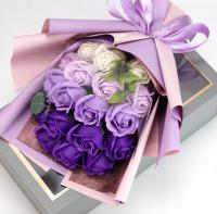 China 18 Rose Soap Flower Bouquet Gift Box Flowers for Valentine's Day，Mother's Day Gifts for sale