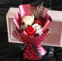 China Hot Sale Soap Flowers Bouquet Gift Box Artificial Flower Dried Flower for Birthday Valentine's Day Christmas for Mother's Day for sale