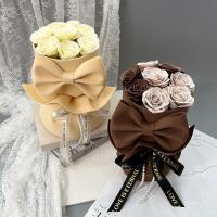 China Romantic Dreamy Scented Soap Flower Bouquet Bowknot Pack Multi-Festival Artificial Rose/Tulip/Sunflower Gift for sale