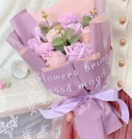China Modern Environment-Friendly Mother's Day Gift Handmade Soap Flower Bouquet Roses Carnations for Wedding Home Decor Business for sale