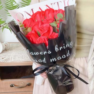 China Modern Environment-Friendly Mother's Day Gift Handmade Soap Flower Bouquet Roses Carnations for Wedding Home Decor Business for sale