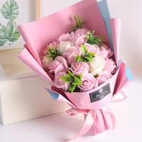 China Mother's Day Gift Artificial Rose Soap Flower Bouquet Valentines Day Gifts for Women for sale