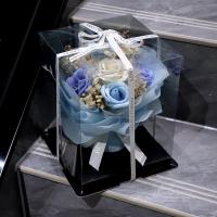 China Modern Handmade Soap Rose Bouquet Square Gift Box  Eco Reusable Multi-Holiday Handcrafted Festival Gift for sale