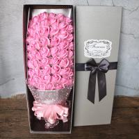 China 33 Premium Embossed Rose Soap Flower Bouquet Gift Box Creative Gift for Valentines Day Birthdays Christmas & More for sale