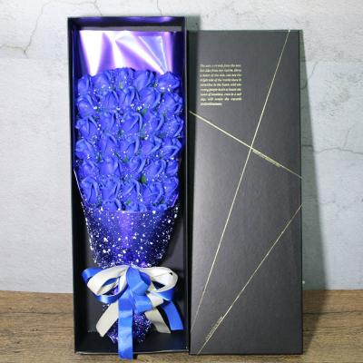 China 33 Premium Embossed Rose Soap Flower Bouquet Gift Box Creative Gift for Valentines Day Birthdays Christmas & More for sale