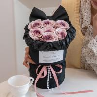 China Cartoon Bow Soap Bouquet Exquisite Simulation Rose Eternal Flower Modern Art Birthday Gift Girls Tanabata Valentine's Day China for sale