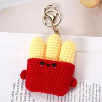 China Fluffy Cloud Knit Charm Doll Soft Yarn Handmade Contemporary Sewing & Weaving Toy with Mini Bag Key Decoration Crochet for sale