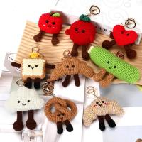 China Fluffy Cloud Knit Charm Doll Soft Yarn Handmade Contemporary Sewing & Weaving Toy with Mini Bag Key Decoration Crochet for sale